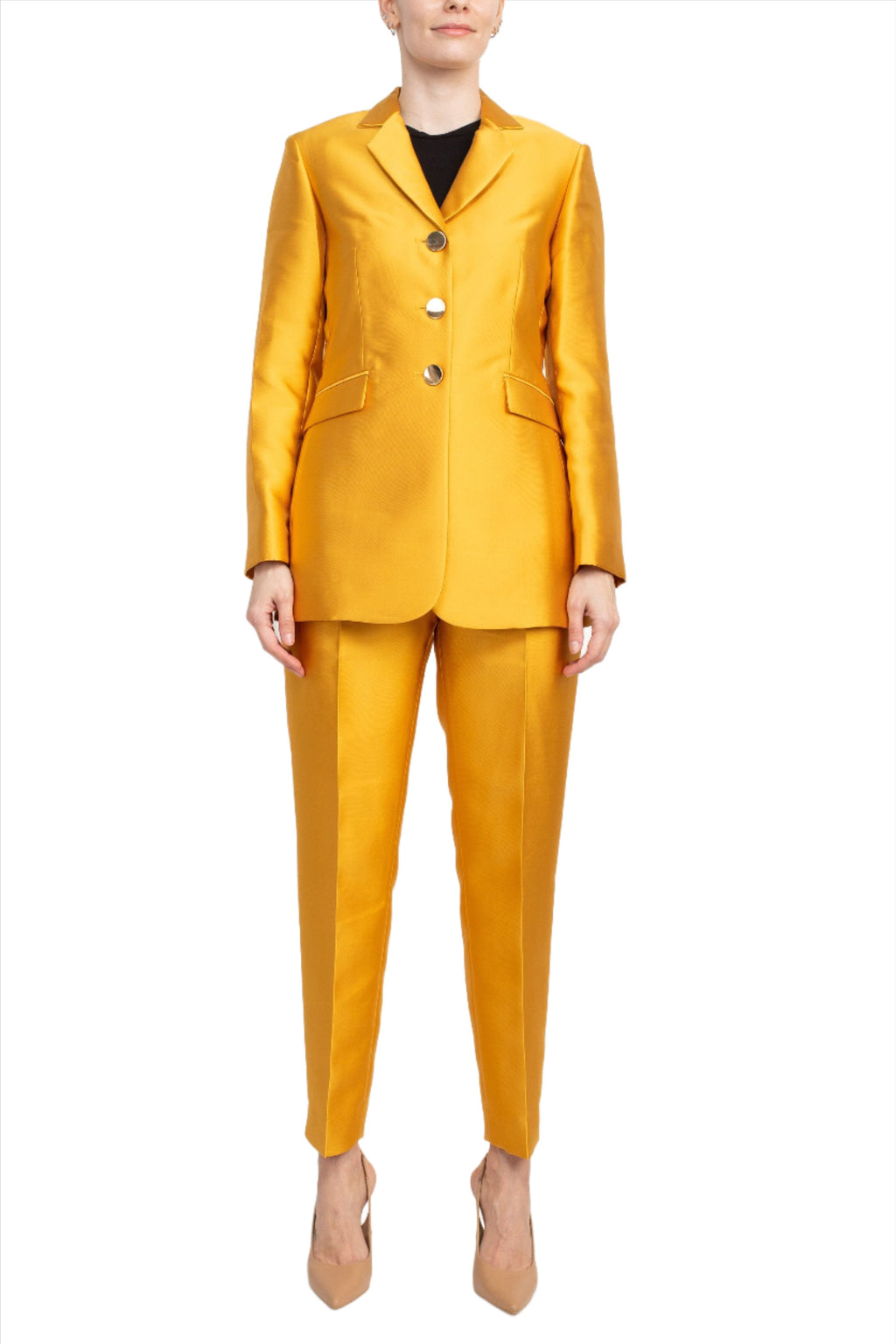 John Meyer Collection Notched Collar Long Sleeve 3 Button Jacket with ...