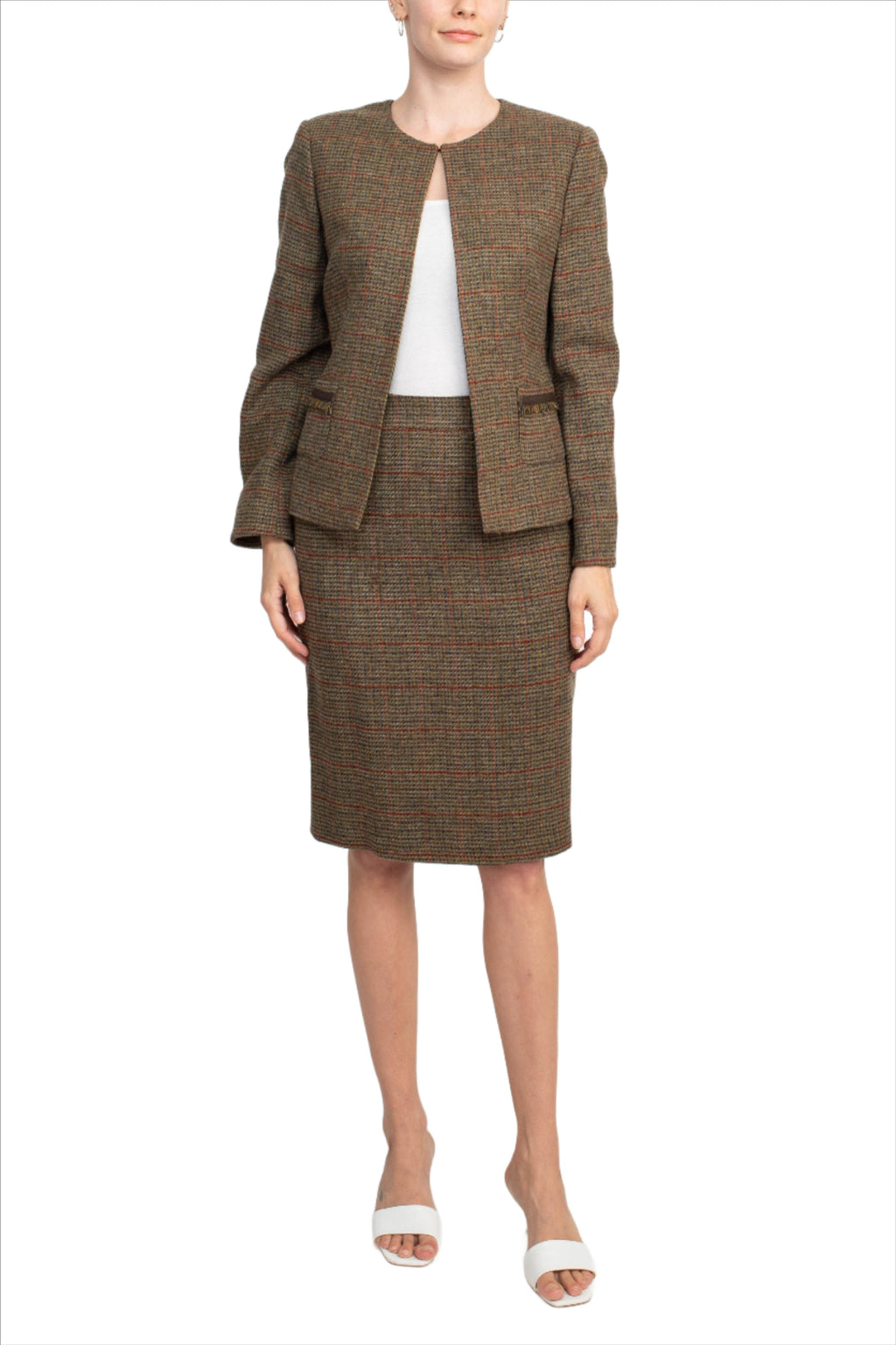 John Meyer Collection Crew Neck Long Sleeve Pockets Hook Closure 2 ...