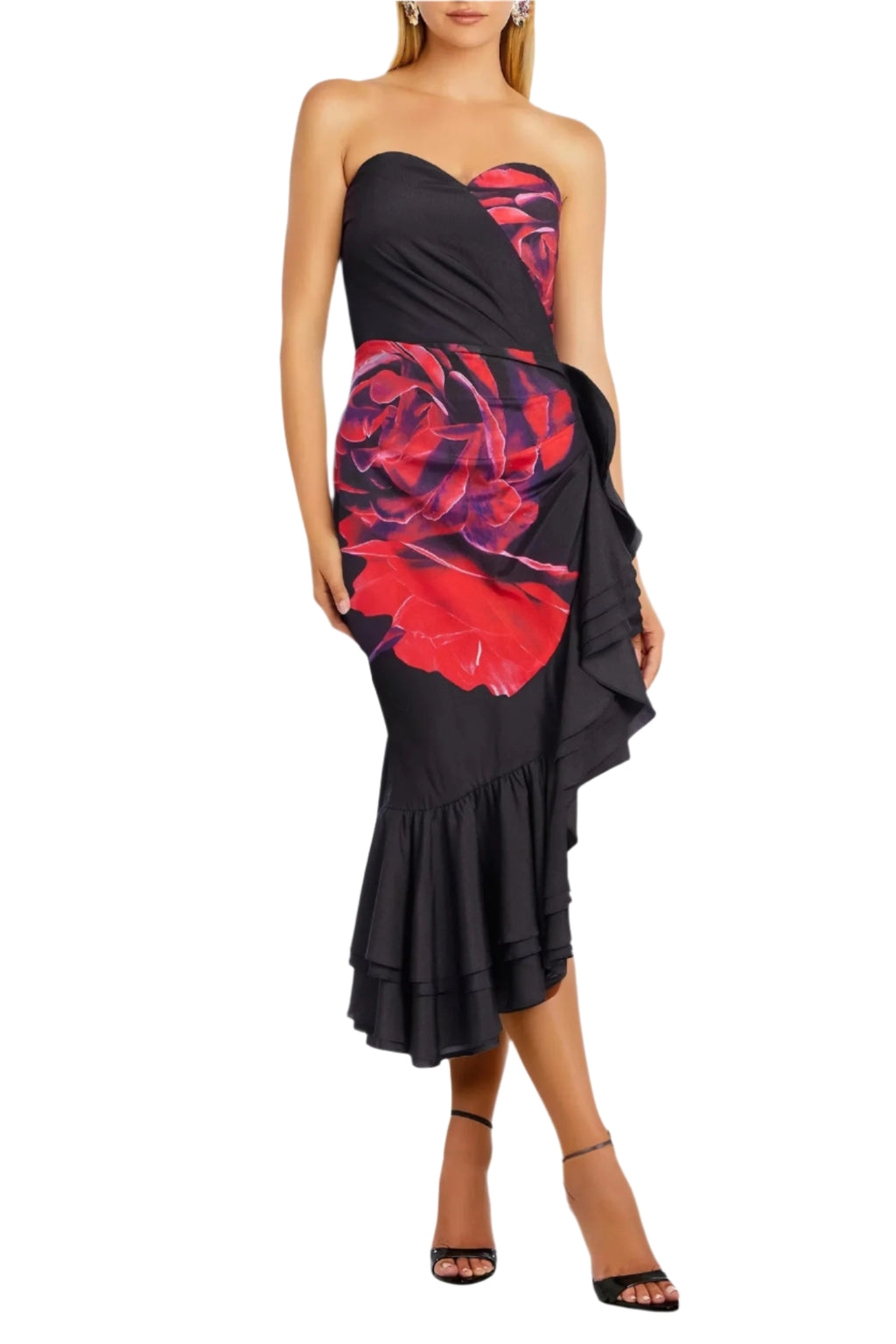 One 33 Social Penelope Sweetheart Neckline Strapless Side Zipper Rose ...