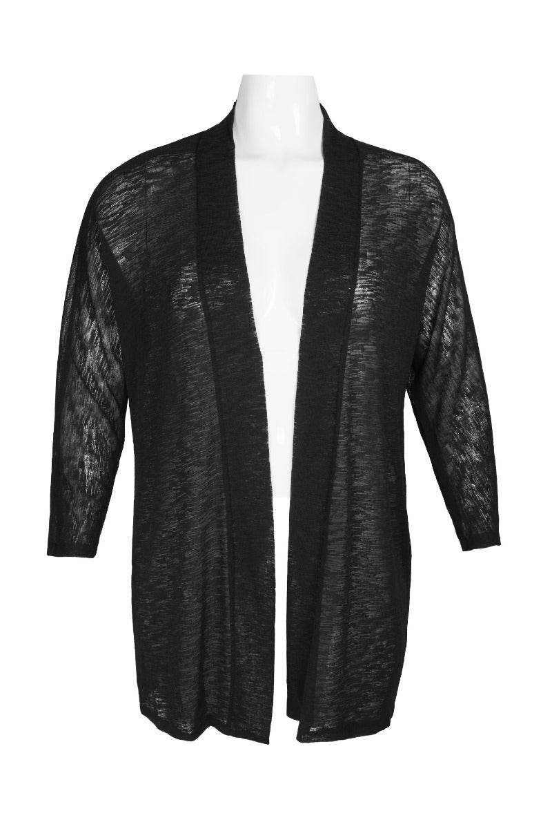 Kasper Open Front Dolman Sleeve Solid Duster Cardigan Onion Skin (Plus ...